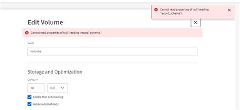 Volume Add Or Edit Is Showing Error On Bluexp Advanced View Netapp