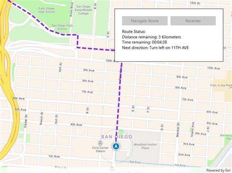 Navigate Route Arcgis Maps Sdk For Net Esri Developer