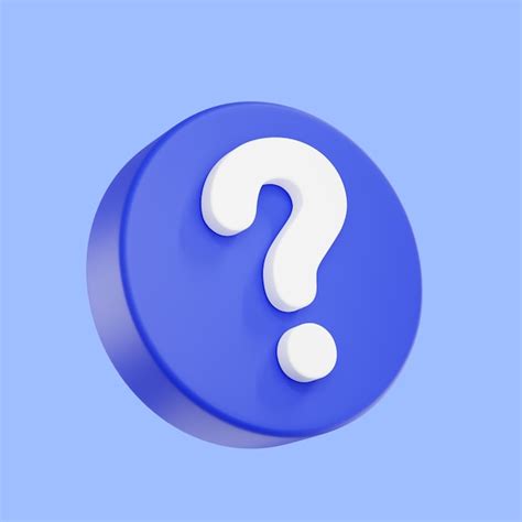 Premium Psd D Render Question Mark Speech Bubble Icon Message Box