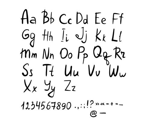 Writing Styles In English Alphabet
