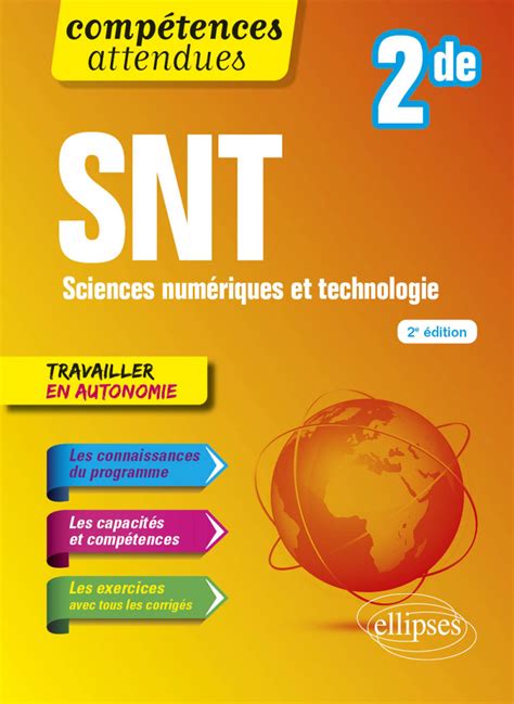 Snt Sciences Numériques Et Technologie Seconde 2e édition