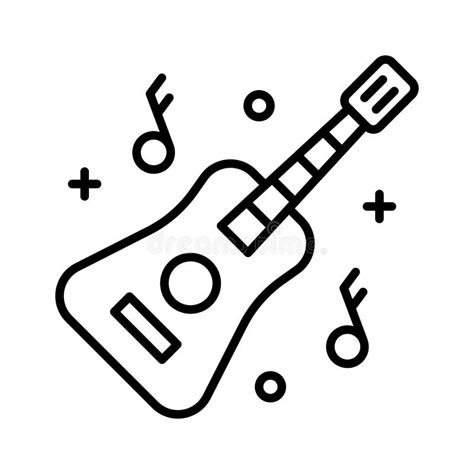 A String Musical Instrument Vector Design Premium Icon Of Guitar In Modern Style Stock Vector