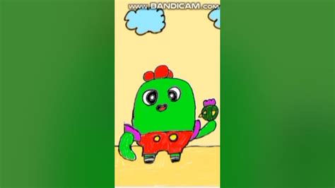 How To Draw Brawl Stars Toon Spike New Skin Brawl Stars Спайк Youtube
