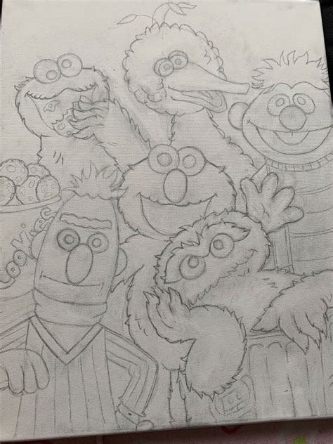 Sesame Street Drawing Kerry