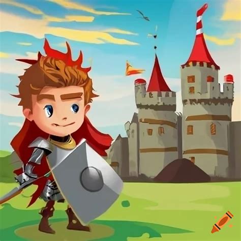 Animated Castle With Knight