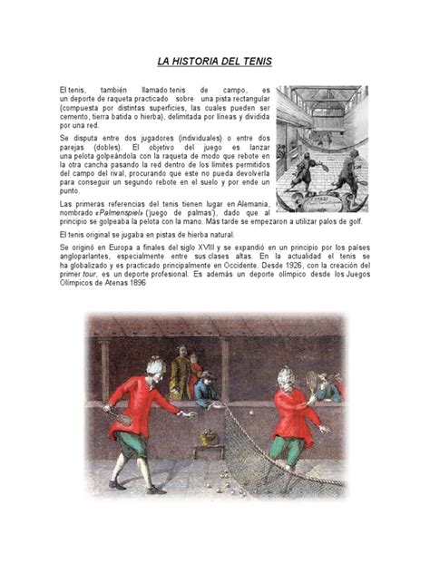 La Historia Del Tenis Pdf