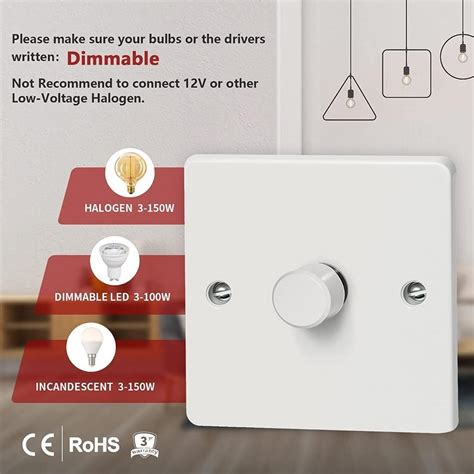 B895 Iolloi Led Dimmer Switch For Dimmable Ledincandescenthalogen