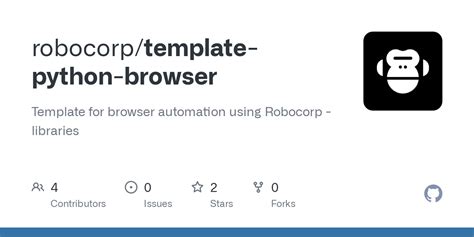 GitHub Robocorp Template Python Browser Template For Browser Automation Using Robocorp Libraries