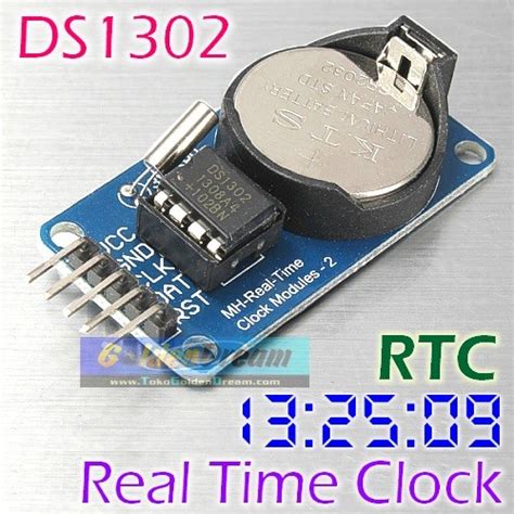 jual ds1302 real time clock module rtc ds 1302 modul pencacah waktu