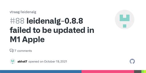 leidenalg 0 8 8 failed to be updated in m1 apple · issue 88 · vtraag