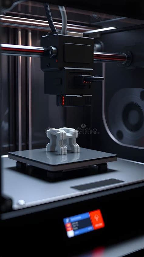 A 3d Printer Creating A Complex Plastic Part Layer By Layer Stock Illustration Illustration Of