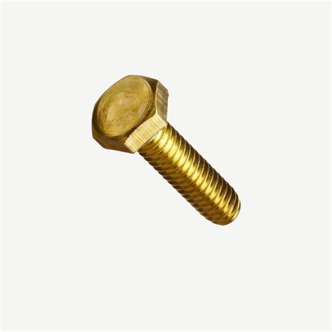 Bolt And Nut Hexagon Head Brass M12 X 25mm Ajax Spurway Fasteners