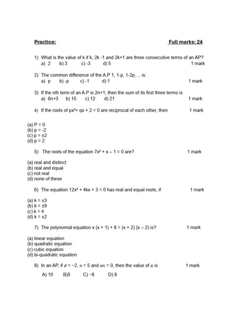 Ap And Quadratic Eqn Practice Pdf Equations Zero Of A Function Ap And Quadratic Eqn Practice Pdf Equations Zero Of A Function