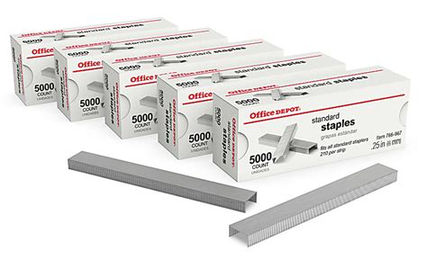 Office Depot® Brand Standard Staples 1 4 5 000 Staples Per Pack Box