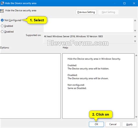 Hide Or Show Device Security Page In Windows Security Windows 11 Forum