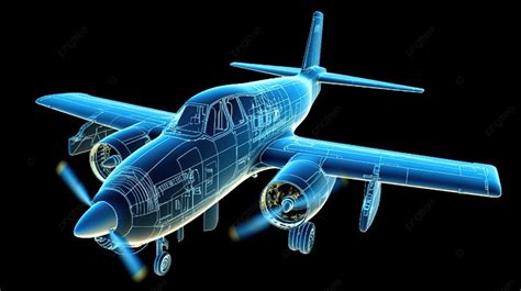 파란색 X선 관점에서 항공기의 3d 렌더링 전투기 공군 비행기 항공기 배경 일러스트 및 사진 무료 다운로드 Pngtree
