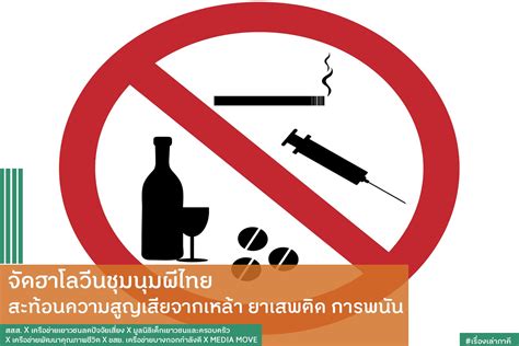 จัดฮาโลวีนชุมนุมผีไทย สะท้อนความสูญเสียจากเหล้า ยาเสพติด การพนัน ภาพโลโก้ของสำนักงานกองทุน