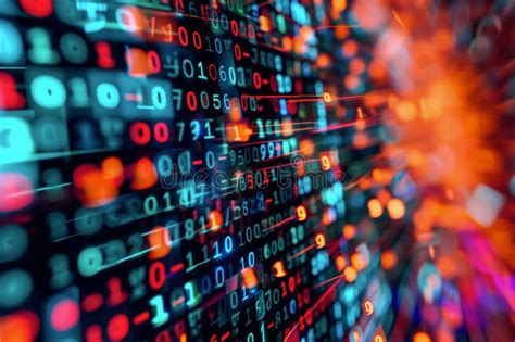 An Abstract Representation Of Data And Analytics With Blue And Red