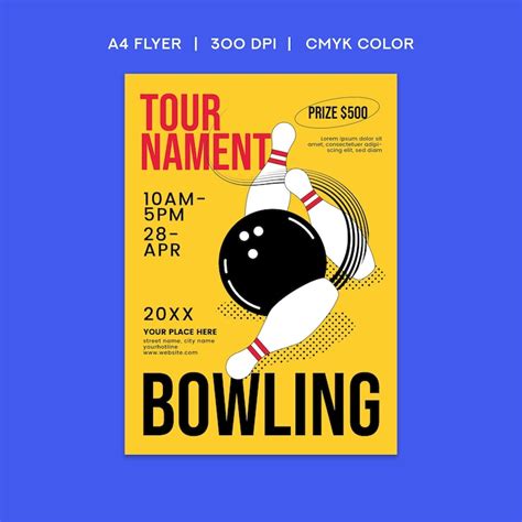 볼링 포스터 벡터 Freepik에서 무료 고품질 벡터를 다운로드하세요 Freepik