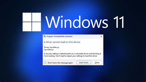 How To Fix A Driver Cannot Load On This Device Error In Windows 11