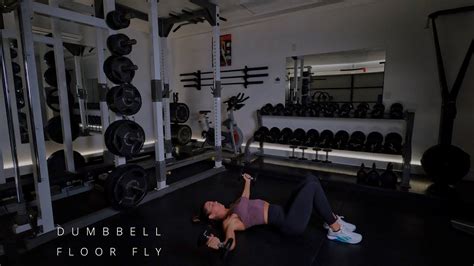 Dumbbell Floor Fly Youtube