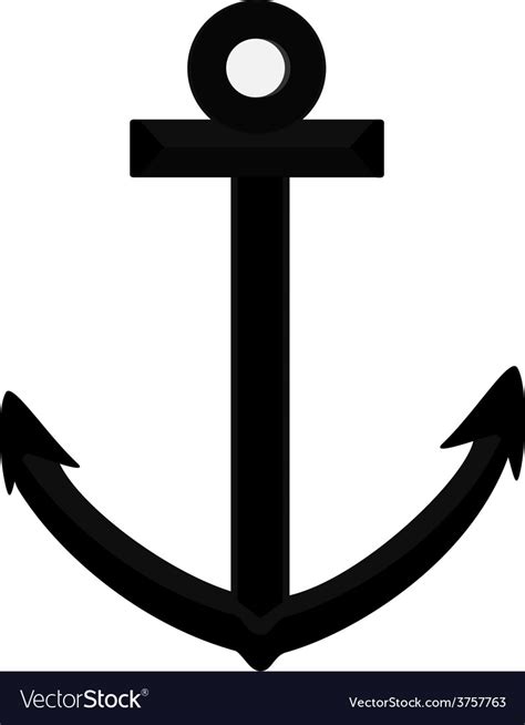 Black Anchor Symbol
