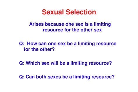 Extra Credit Question Sexual Selection Theory Predicts That