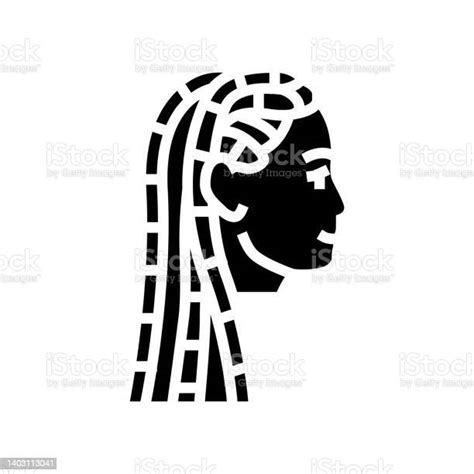 머리띠 헤어스타일 글리프 아이콘 벡터 일러스트 레이 션 개인 장식품에 대한 스톡 벡터 아트 및 기타 이미지 개인 장식품 곱슬 머리 금발 머리 Istock