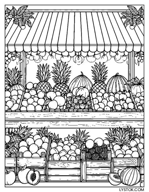 7 Безплатни за Печат Плодове Картинки за Оцветяване за Възрастни и Деца Pdf