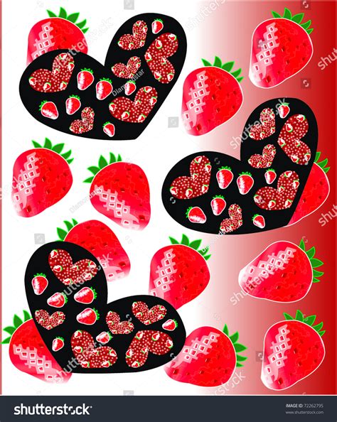 Strawbery Background Stock Vector Royalty Free 72262795 Shutterstock
