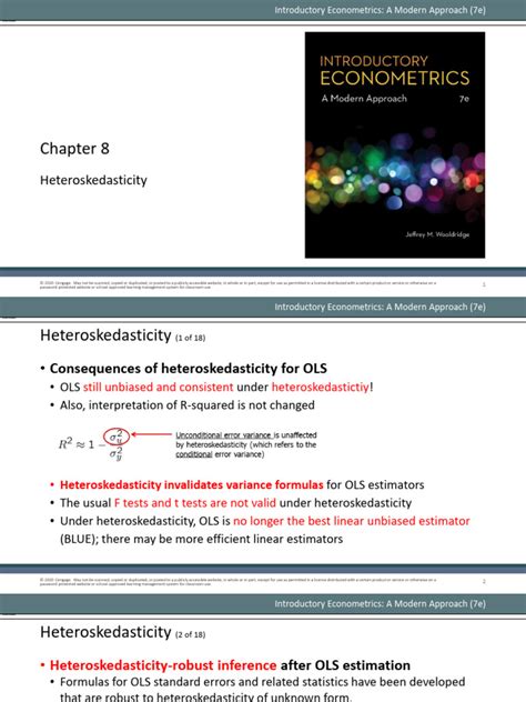 ch08 wooldridge 7e ppt 2pp pdf ordinary least squares econometrics