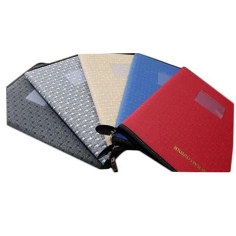 pvc executive zip file folder red size 14x22 inch at ₹ 120 piece in