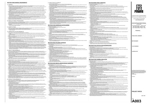 Residential Architecture 101 Specifications