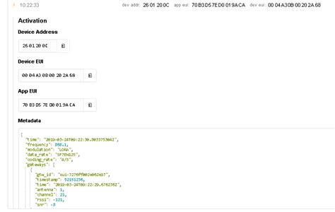The Things Node Does Not Send Uplink Data End Devices Nodes The