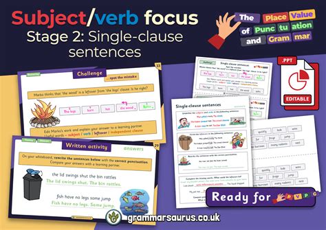Ready For Place Value Of Punctuation And Grammar Single Clause