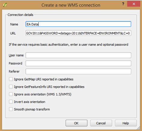 Environment Agency Inspire WMS Datasets