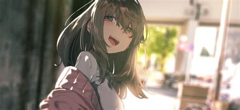 动漫女孩壁纸 节流阀 微笑壁纸从uaha 图片来自fonwall
