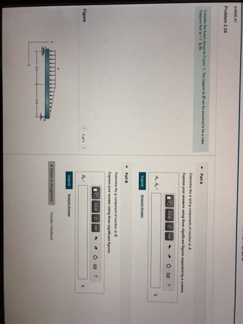 Solved Part A Determine The Z And Y Components Of Reaction Chegg