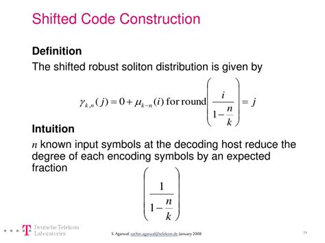 Ppt Advanced Shifted Codes For Efficient Information Transmission Powerpoint Presentation Id