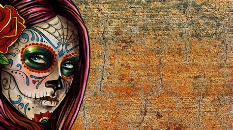 Sugar Skull Wallpapers Top Free Sugar Skull Backgrounds Wallpaperaccess