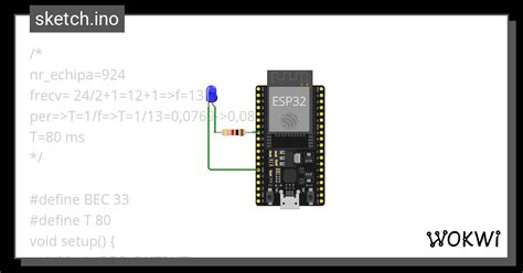 Tema 01 Wokwi ESP32 STM32 Arduino Simulator