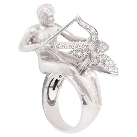 Ella Gafter Capricorn Diamond Zodiac Ring For Sale At 1stdibs