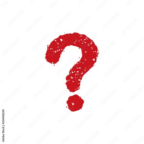 Rubber Stamp Icon Question Mark Stock Vector Adobe Stock