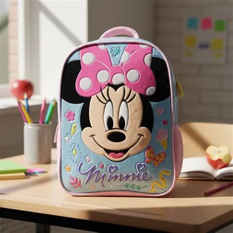 Mochila Minnie Mouse De Espalda Km590 305cm 48654 Cuotas Sin Interés