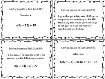 Solving Multi Step Equations Including Literal Equations And Word Problems