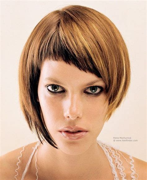 Asymmetrical Bob With Fringe
