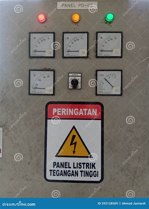 A High Voltage Electrical Substation To Control Electric Current Editorial Image