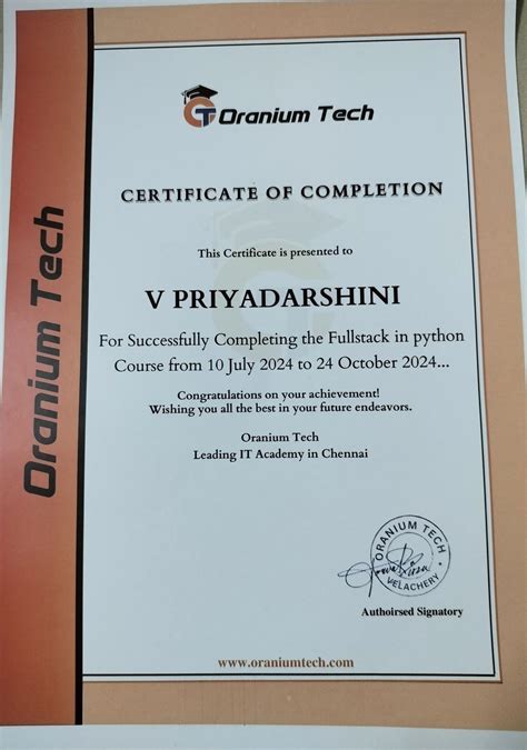 I Am Thrilled To Announce That I Have Successfully Completed My Python