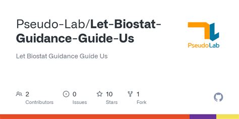 GitHub Pseudo Lab Let Biostat Guidance Guide Us Let Biostat Guidance Guide Us