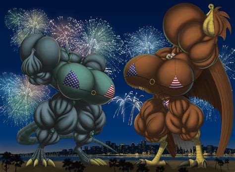 Rule 34 2girls 4th Of July Abs American Flag Bikini Biceps Big